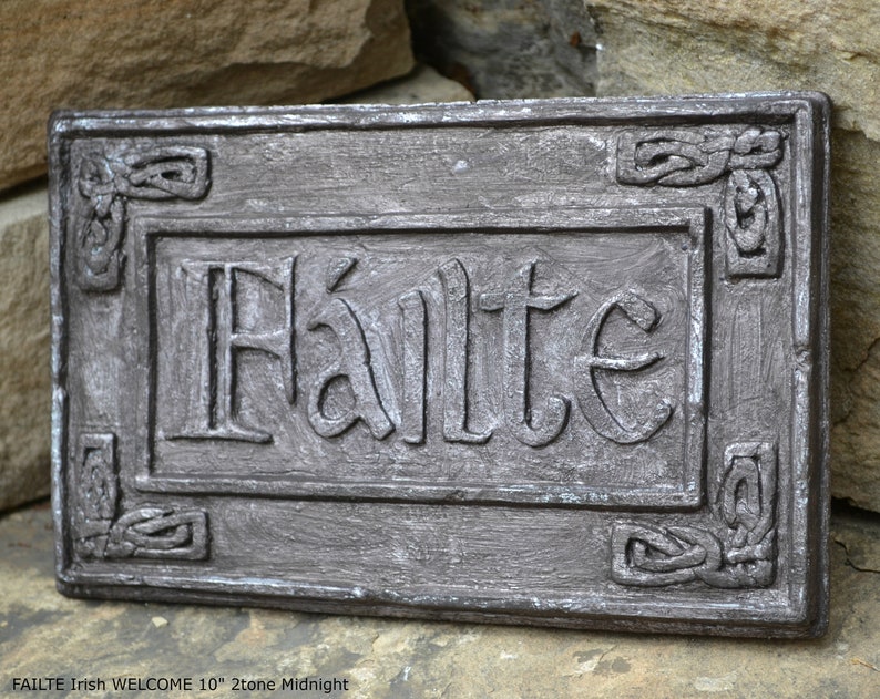 FAILTE Irish WELCOME Ireland Gaelic Celtic Stone Sign Plaque | Etsy FAILTE Irish WELCOME Ireland Gaelic Celtic Stone Sign Plaque | Etsy