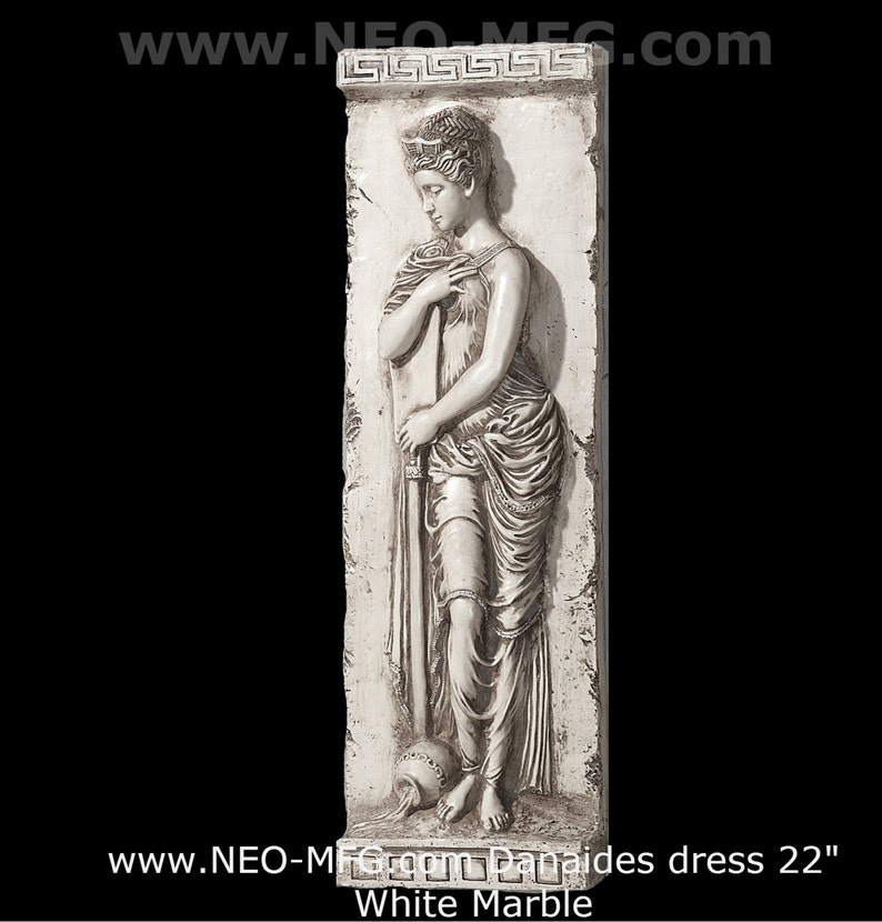 Roman Greek 3pc Set Carved Nymph Fountain Innocents Danaides Argos ...