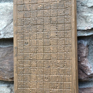 Aztec Mayan Glyph Panel Wall Plaque Fragment Relief Www.neo-mfg.com 10 ...
