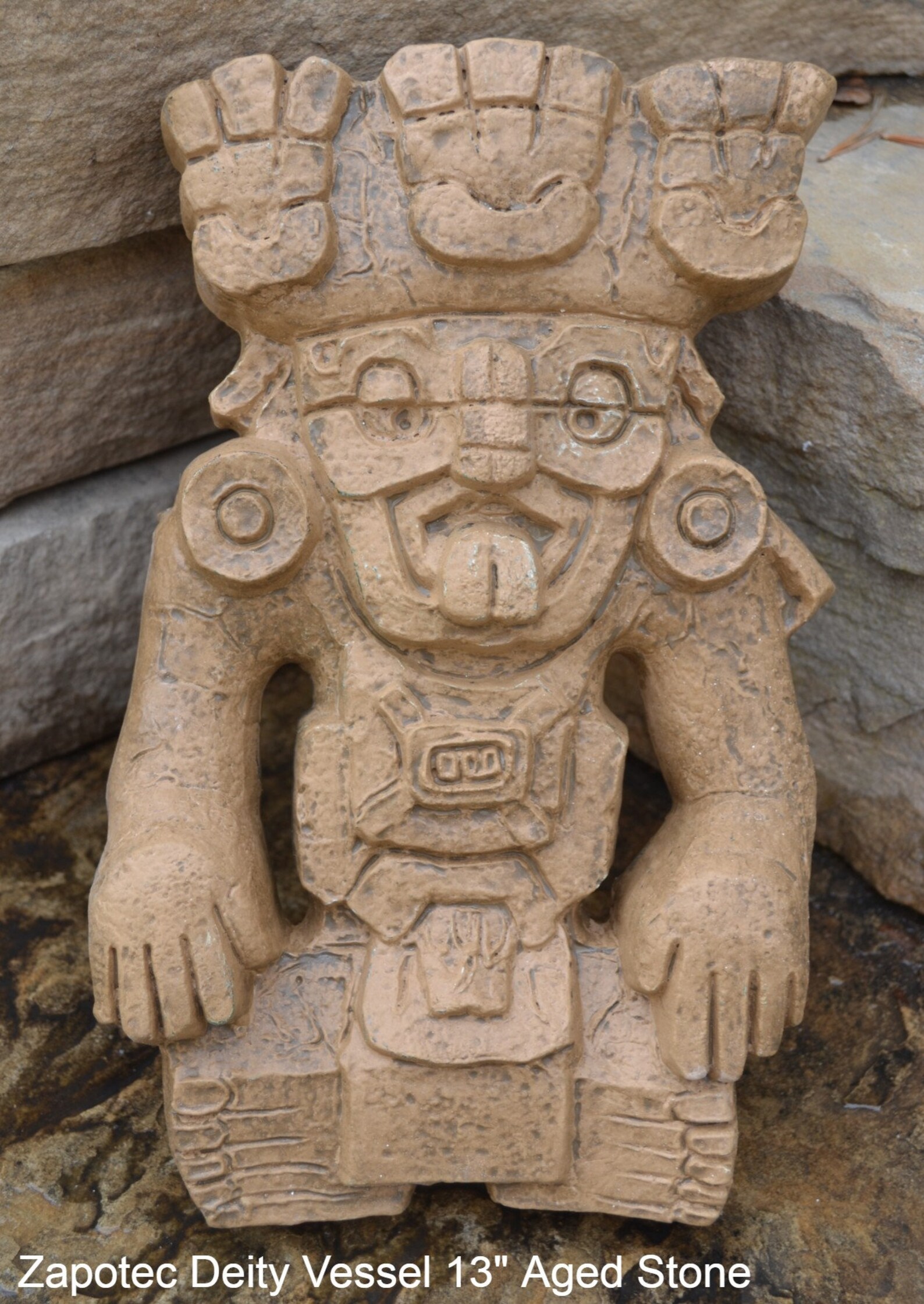 History Aztec Maya Zapotec Cocijo Deity Vessel Stele Totem Artifact ...