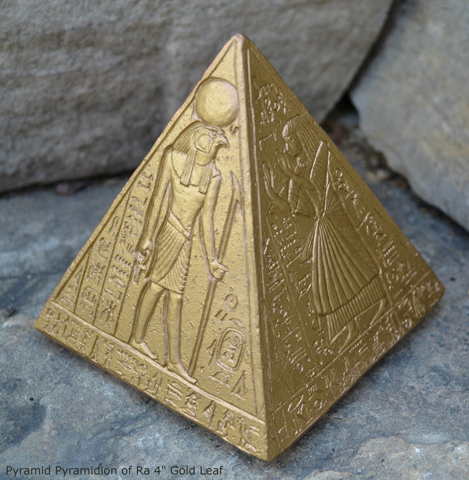 Egyptian Pyramid Pyramidion of Ramose Ra Artifact Carving Sculpture ...
