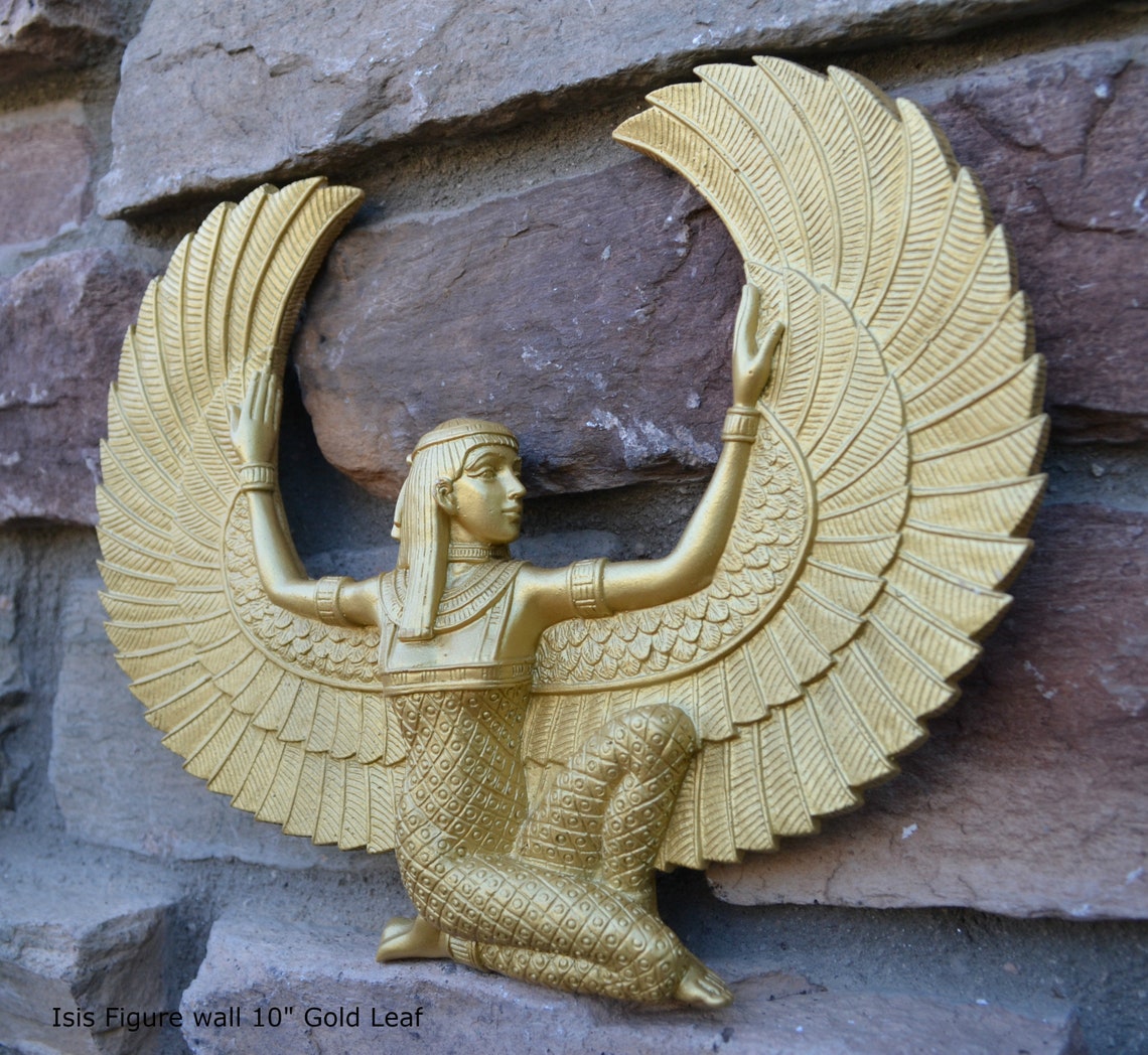 Egyptian Isis Figure Wall Sculpture Statue Plaque Www.neo-mfg.com 10 ...