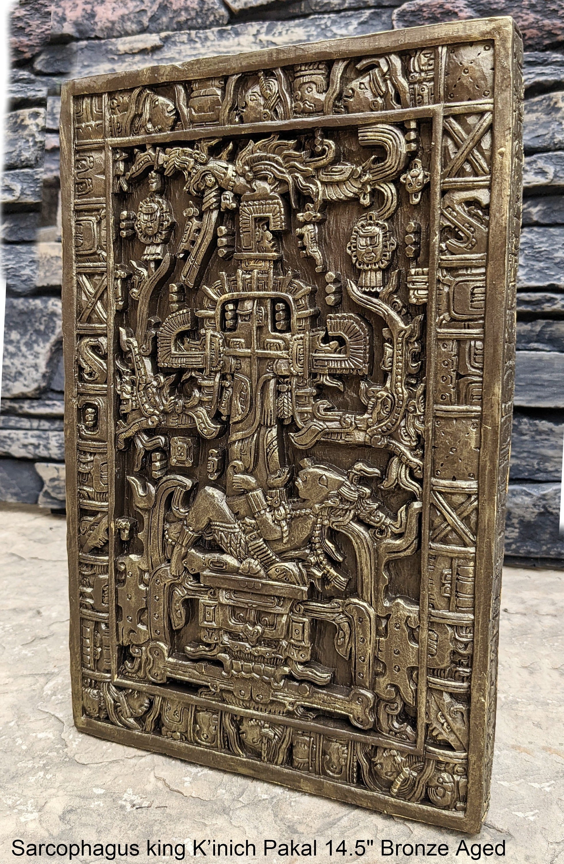 History Aztec Mayan Sarcophagus of King K’inich Janaab’ Pakal Wall ...