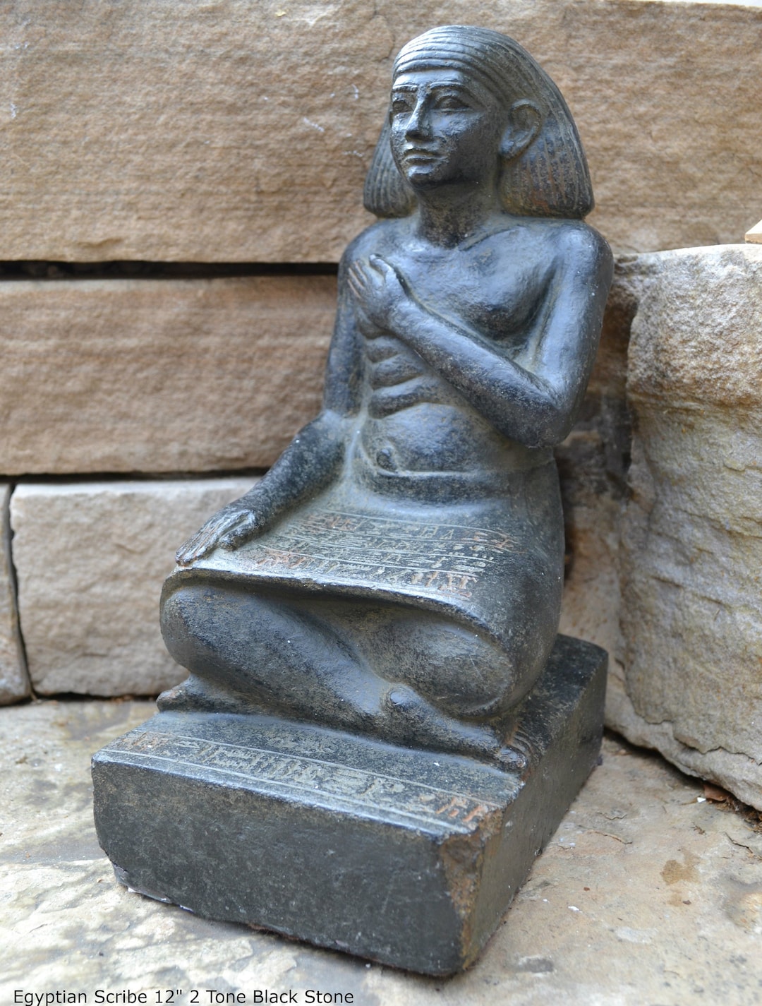 History Egyptian Imeni Imeny Scribe Seated Sculpture Statue 12" Www.neo ...