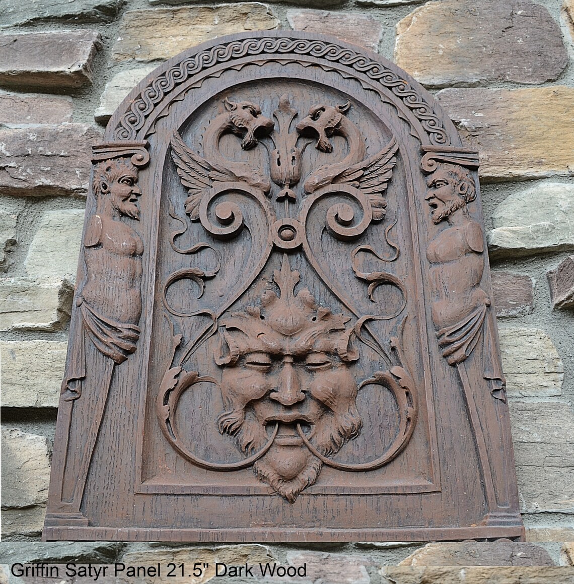 Decor French Design Griffin Satyr Wood Carving Style Wall | Etsy