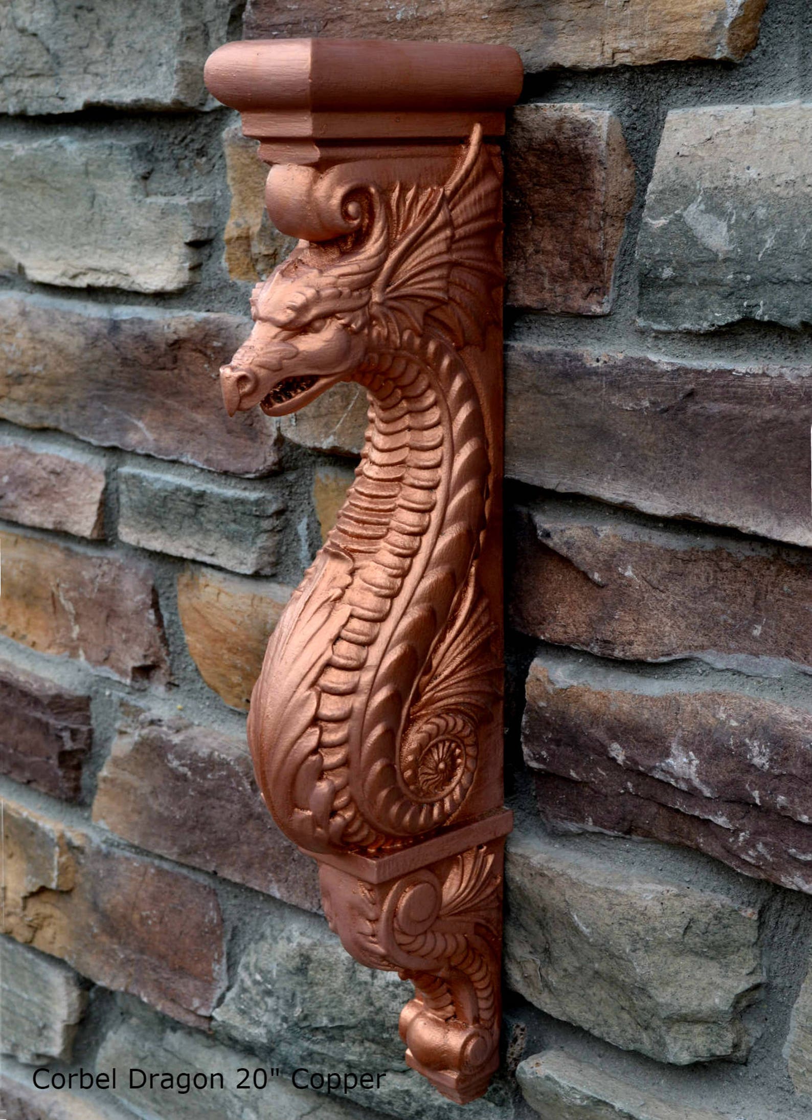 Dragon Corbel Carved Sculpture Statue Www.neo-mfg.com 20 - Etsy