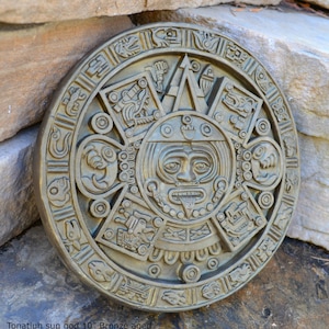 Aztec Mayan Tonatiuh Sun God Relief Sculpture Ancient Replica Www.neo ...
