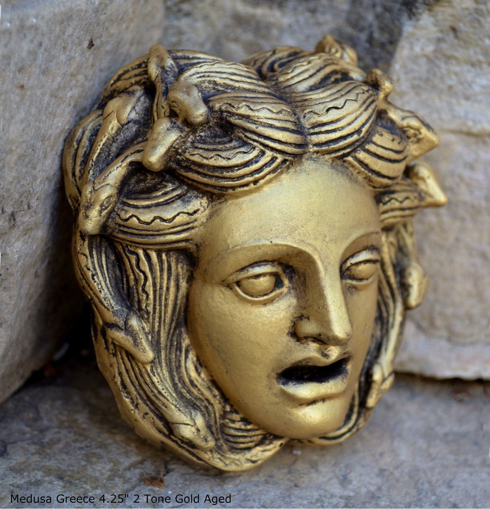 Medusa Greece Sculptural Wall Relief Www.neo-mfg.com - Etsy