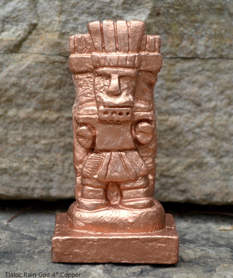 Aztec Mayan Tlaloc Rain God Artifact Carved Sculpture Statue Mini Www ...