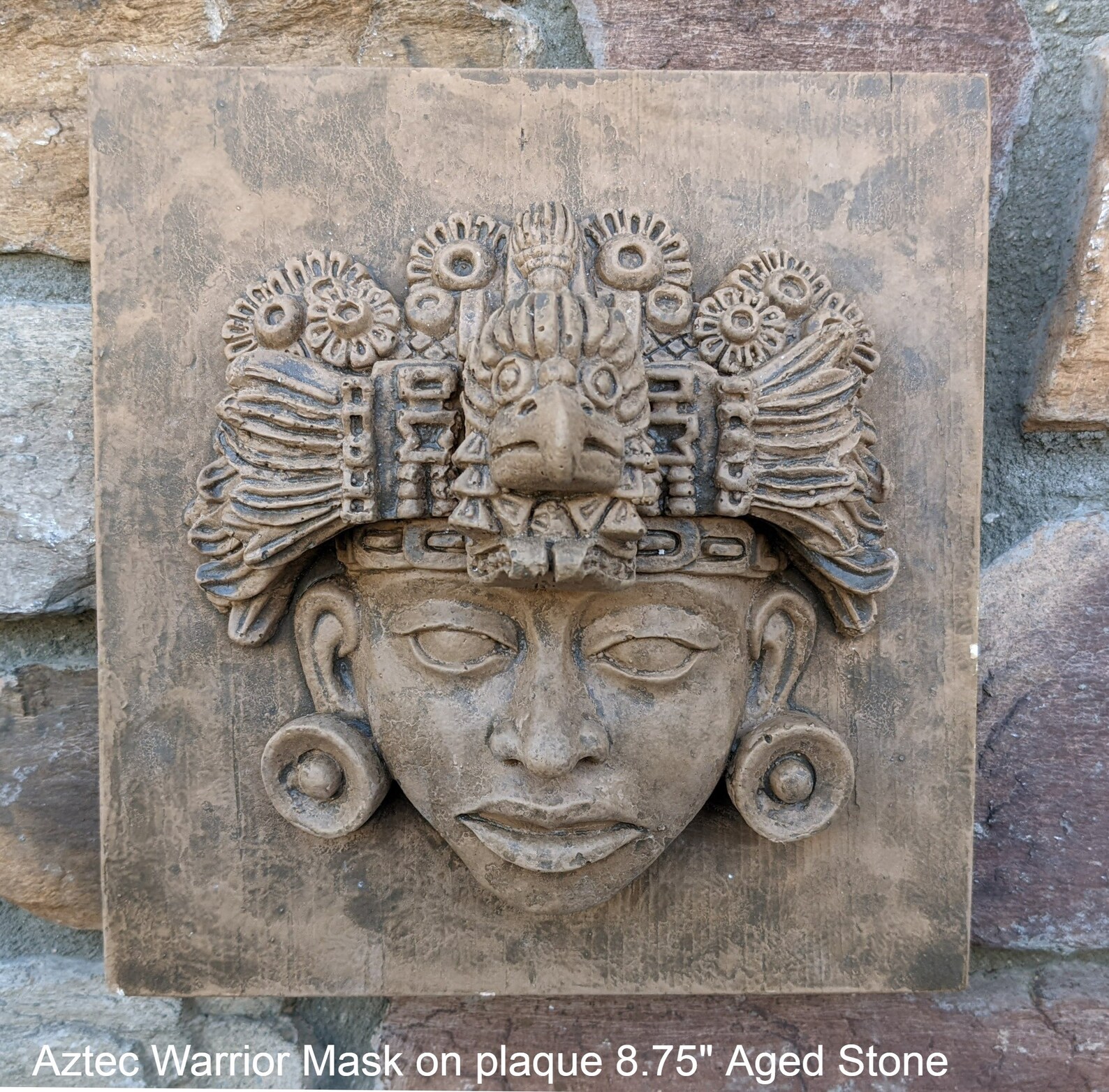 Aztec Maya Warrior Mask Head of Guacamaya macaw From - Etsy