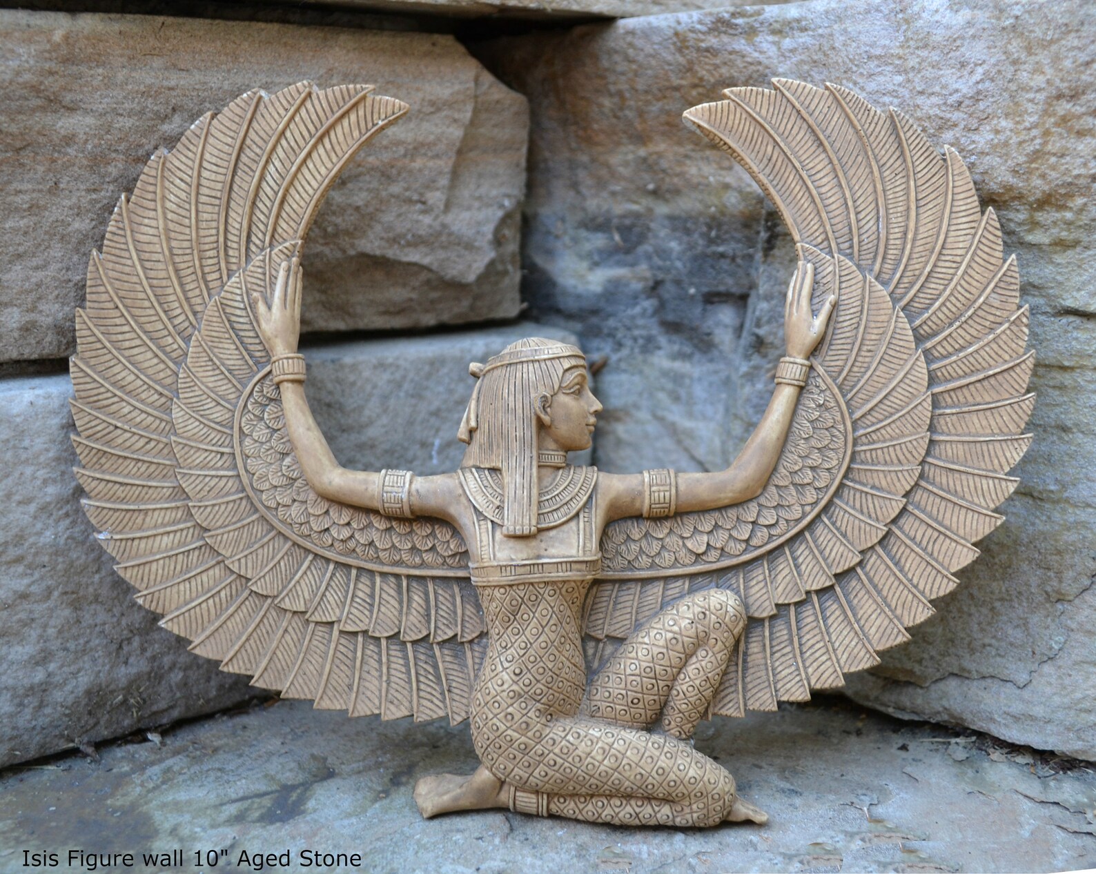 Egyptian Isis Figure Wall Sculpture Statue Plaque Www.neo-mfg.com 10 ...