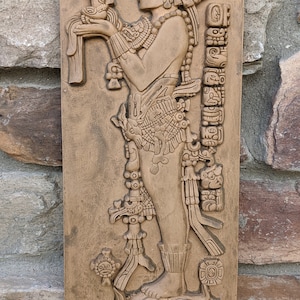 Aztec Mayan Chambalu Temple Foliated Cross Center Left K'inich Kan ...
