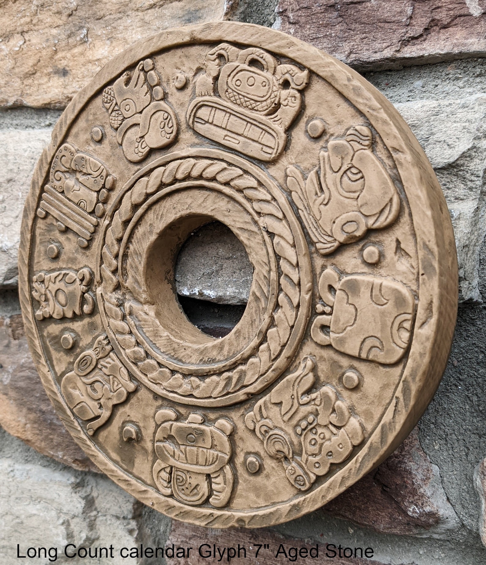 History Aztec Maya Long Count Calendar Glyph Artifact Carved - Etsy