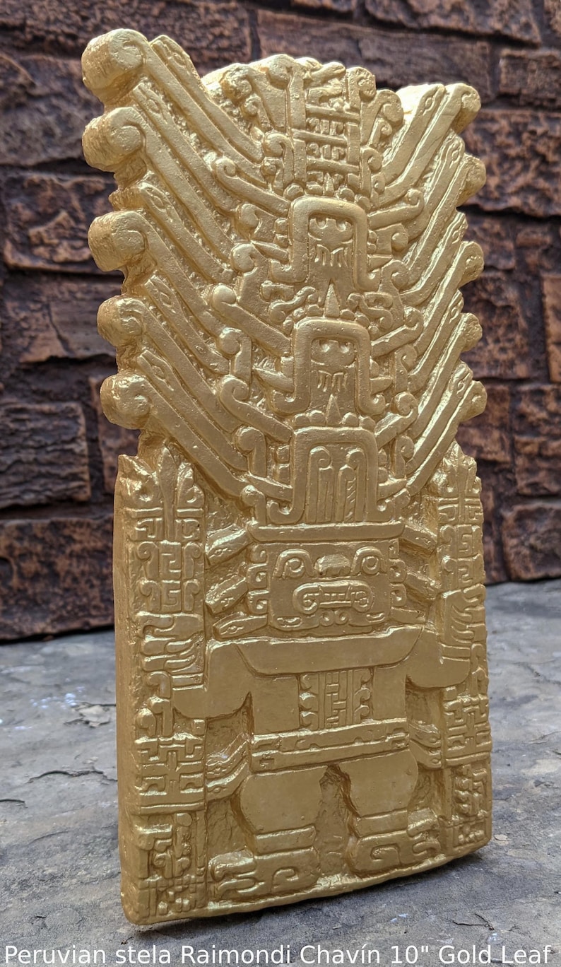 Incan Peruvian Stela Raimondi Chavín Sculptural Wall Relief - Etsy