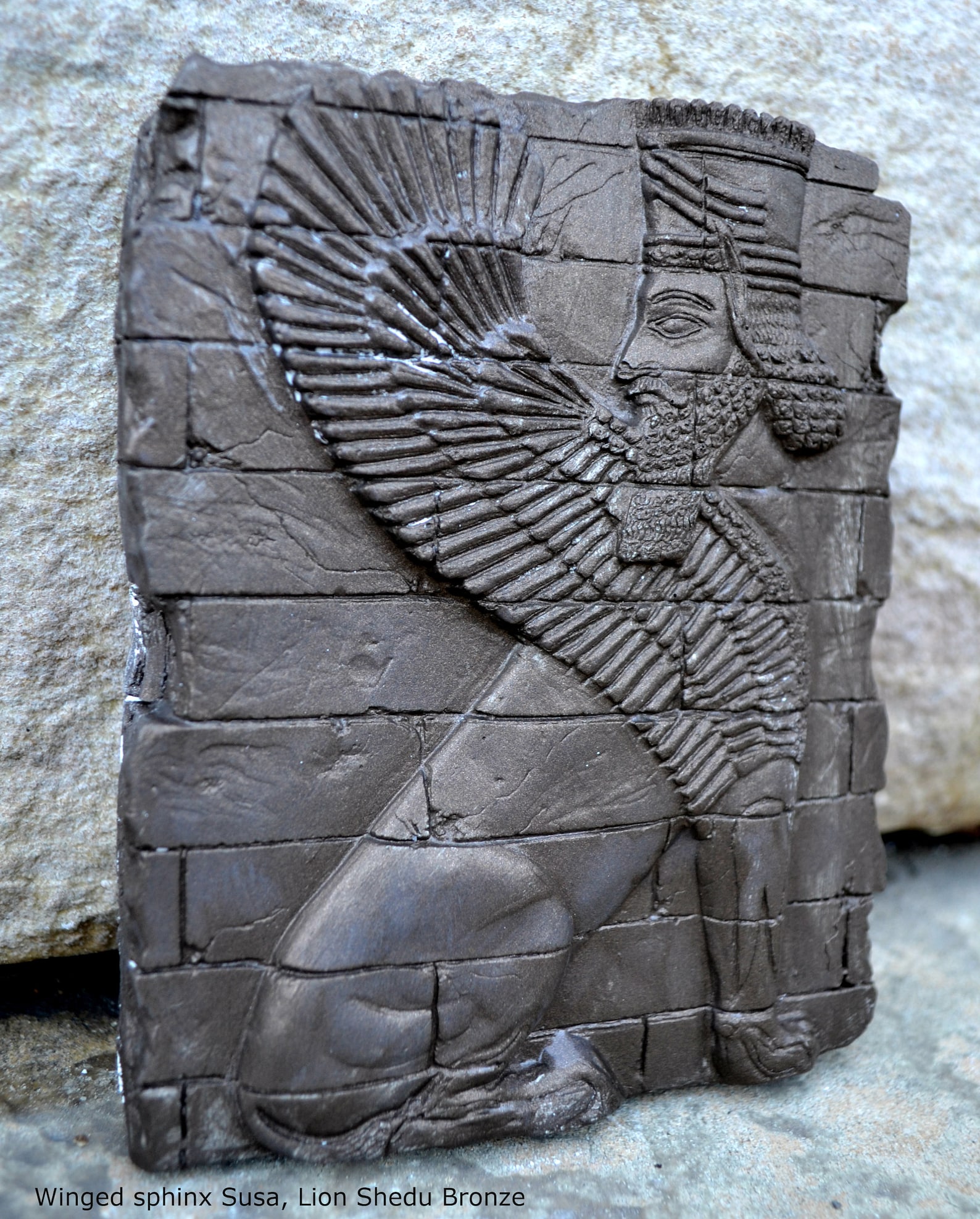 Assyrian Sumerian Winged Sphinx Susa, Lion Shedu Palace Darius I ...