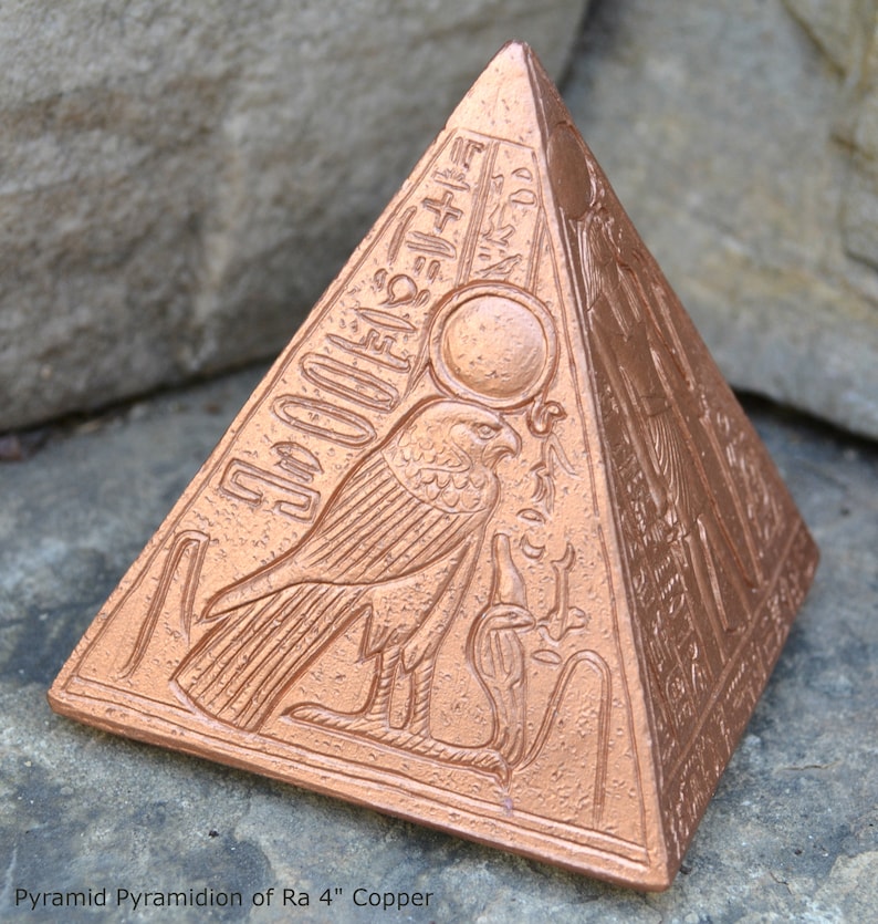 Egyptian Pyramid Pyramidion of Ramose Ra Artifact Carving Sculpture ...
