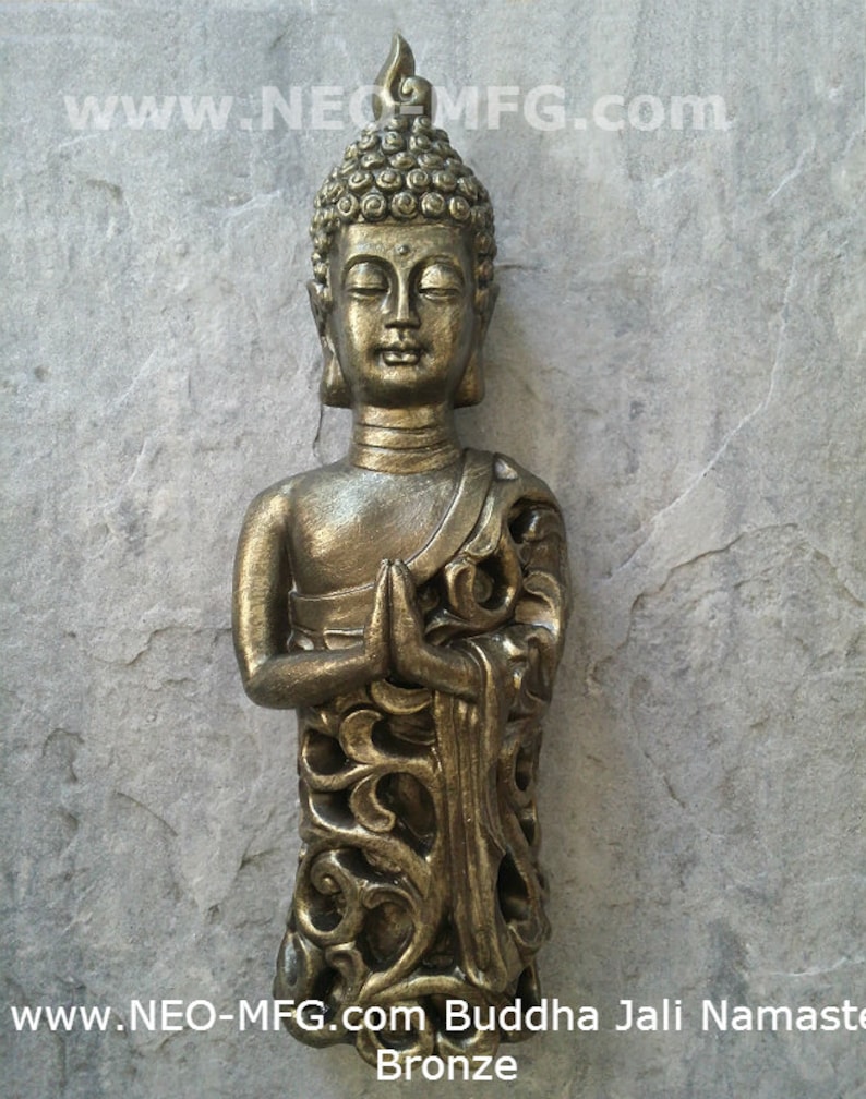 Asia Buddha Jali Murda Greeting Namaste Statue Sculpture 15" Neo-mfg - Etsy