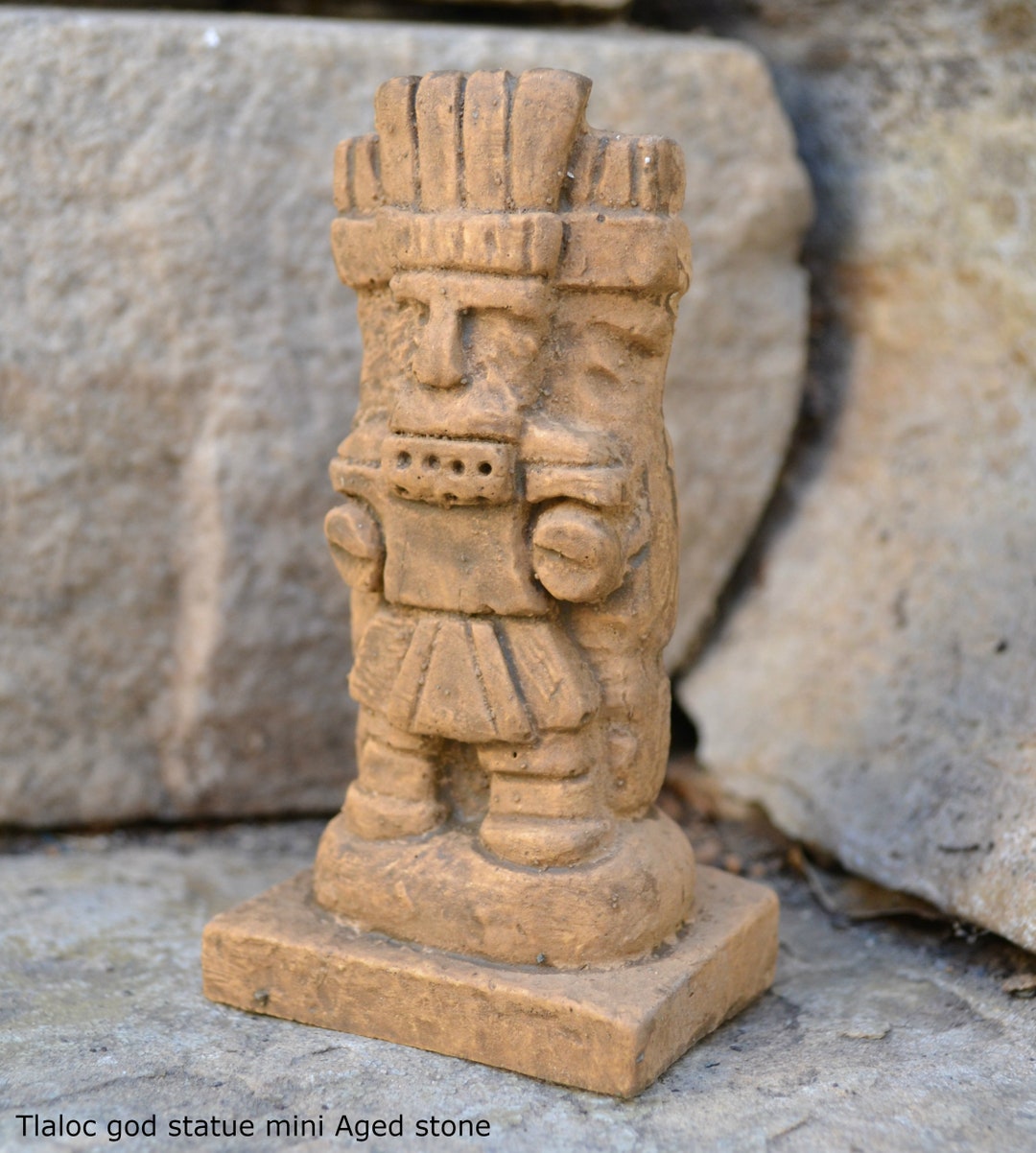 Aztec Mayan Tlaloc Rain God Artifact Carved Sculpture Statue Mini Www.neo-mfg.com Tlāloc - Etsy