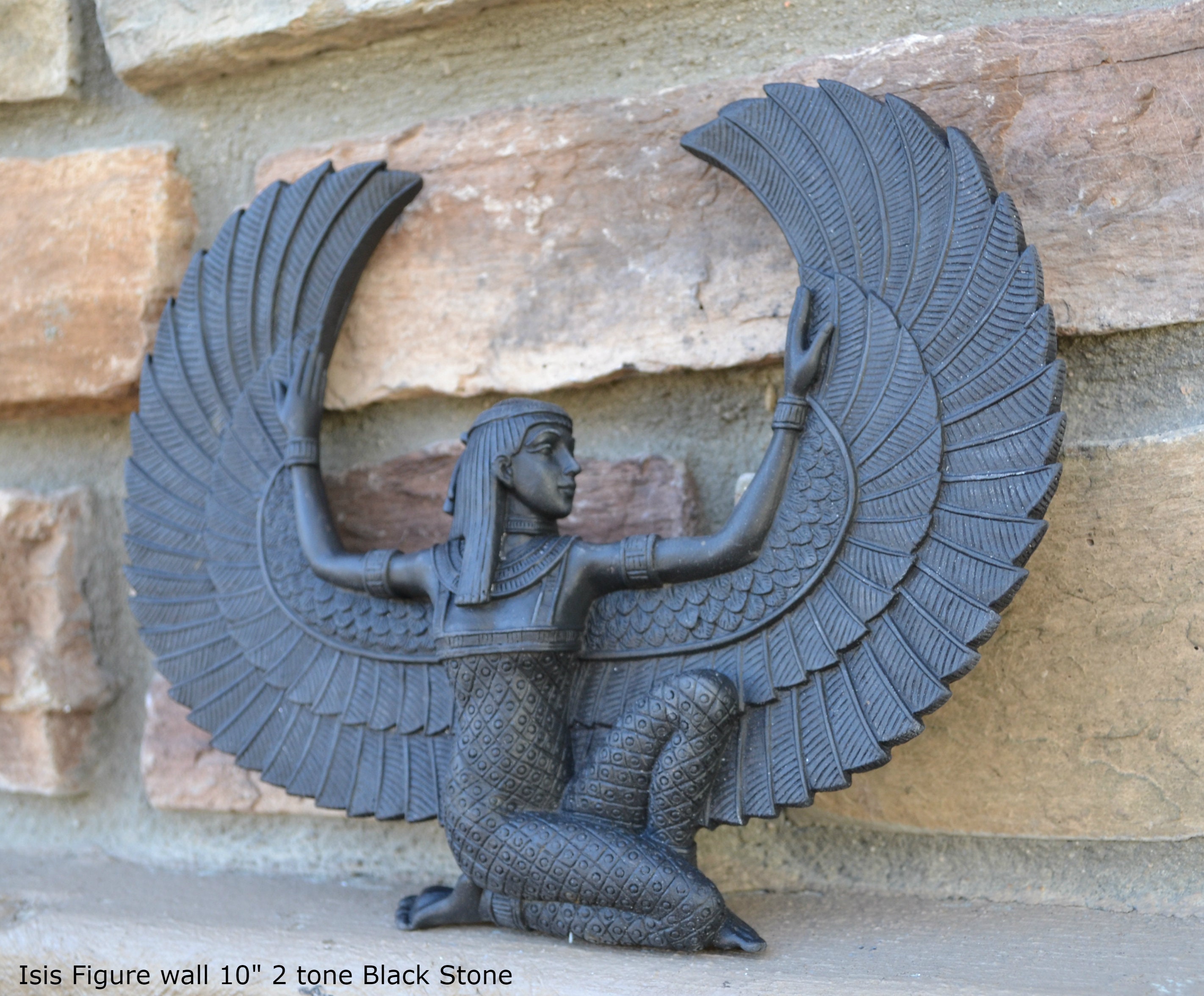 Egyptian Isis Figure Wall Sculpture Statue Plaque Www.neo-mfg.com 10 ...