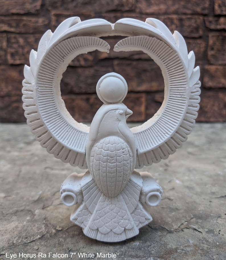 Egyptian Eye Horus Ra Falcon Artifact Carving Sculpture Statue 7" Www ...