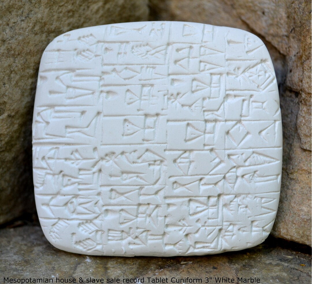 Cuneiform Bill Sale of a Male Slave and a Building in Shuruppak ...
