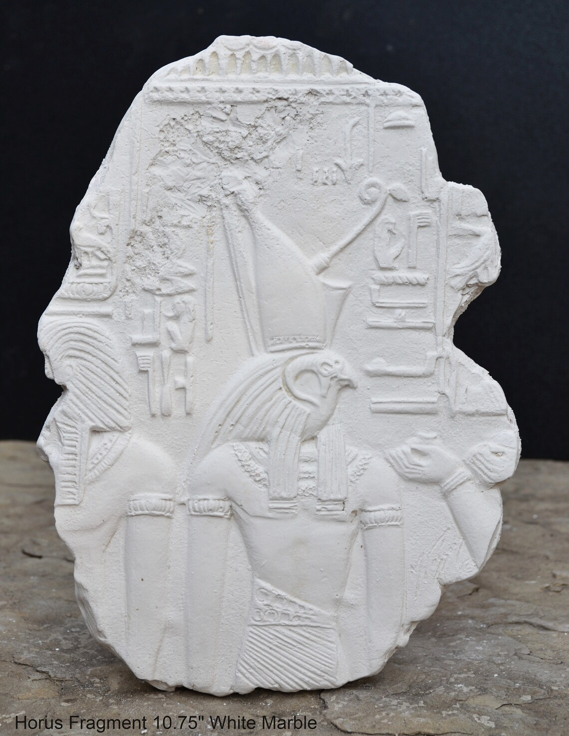 Egyptian Tomb Horemheb Flacon Head God Ra Horus Sculpture Wall Art ...