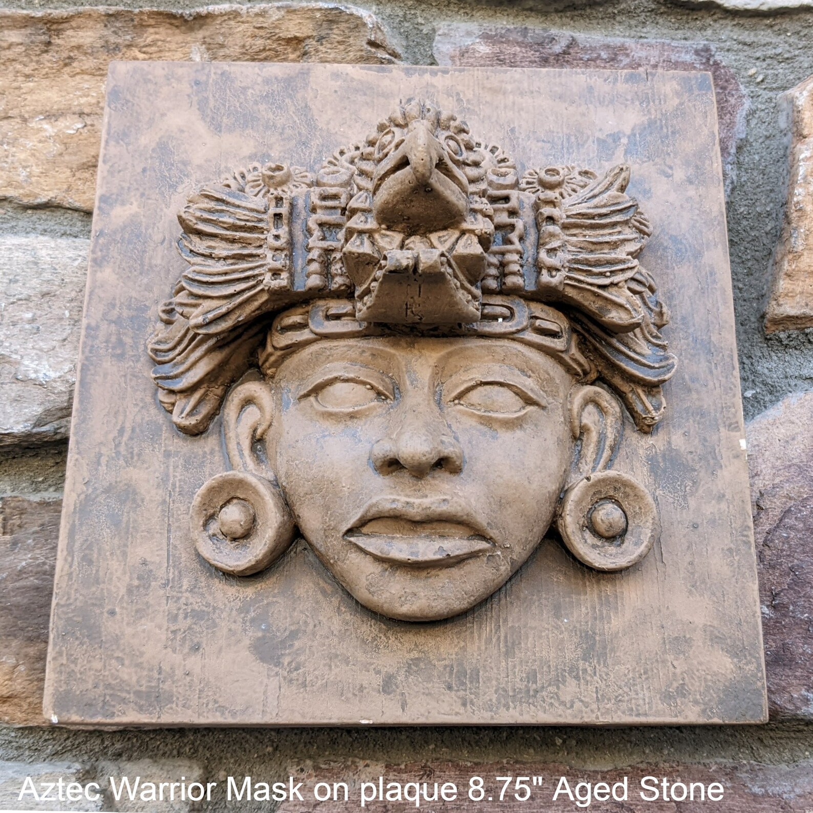 Aztec Maya Warrior Mask Head of Guacamaya macaw From - Etsy