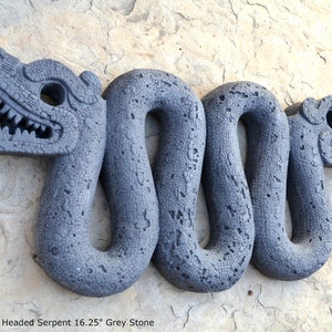 History Aztec Double Headed Serpent Maya Artifact Carved Sculpture ...