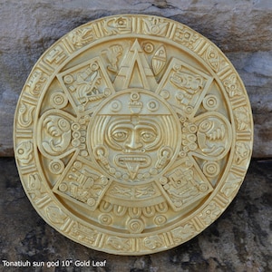 Aztec Mayan Tonatiuh Sun God Relief Sculpture Ancient Replica Www.neo ...