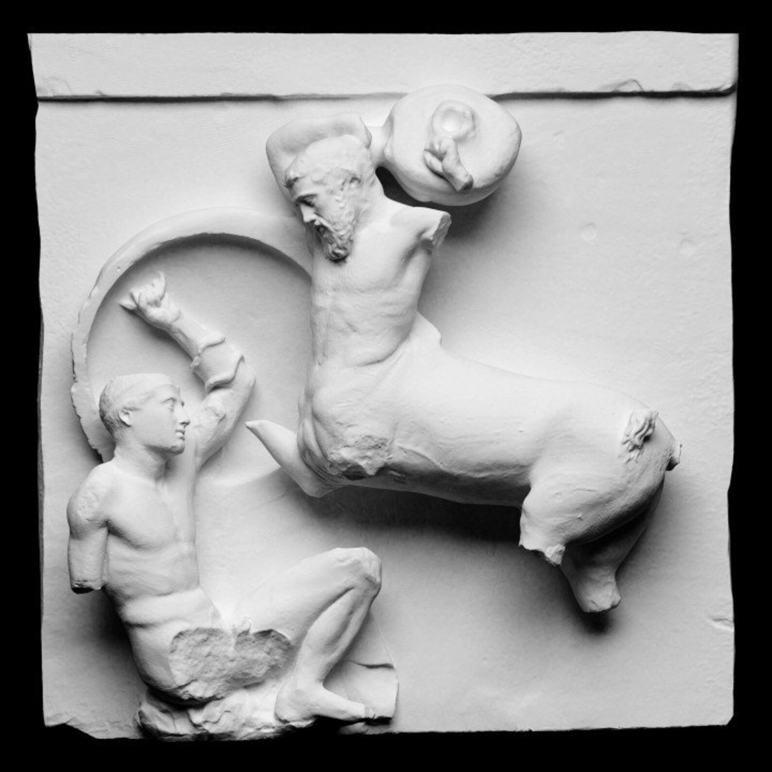 Roman Greek Parthenon Metope IV Stone Carving Sculpture Wall Relief 17 ...