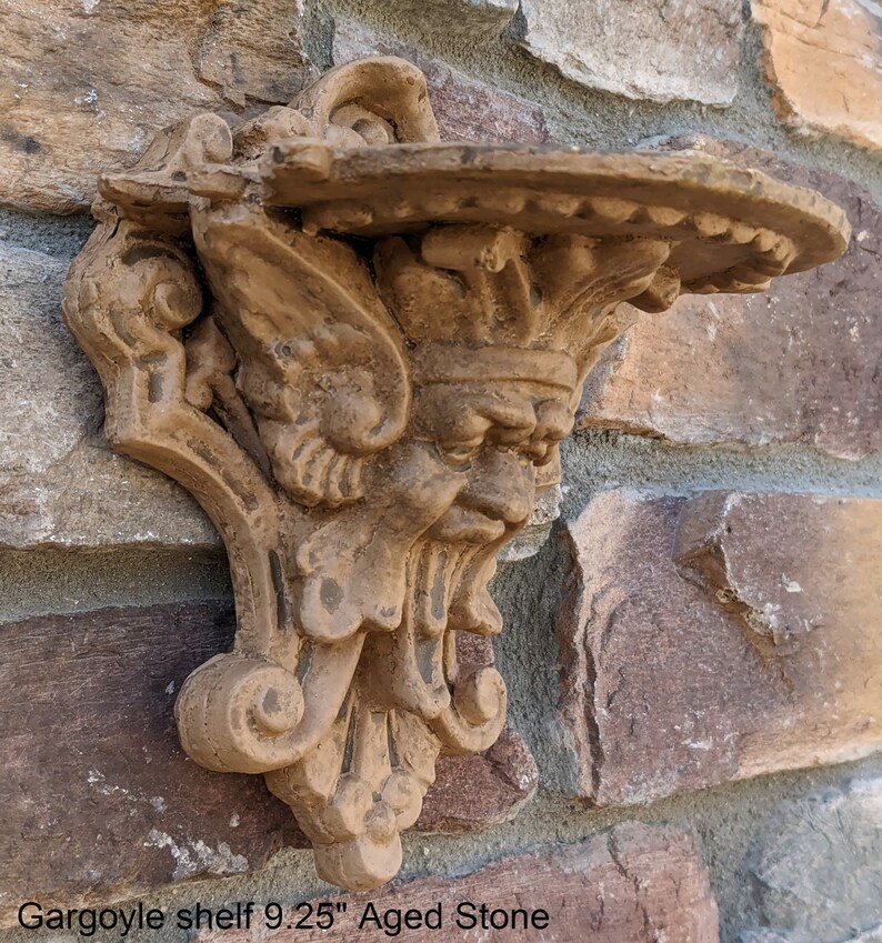 Gargoyle Satyr Wall Shelf Corbel Grotesque Goblin Sculpture Www.neo-mfg ...