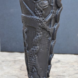 Sumerian Libation Cup of King Gudea Caduceus Votive Chalice Statue ...