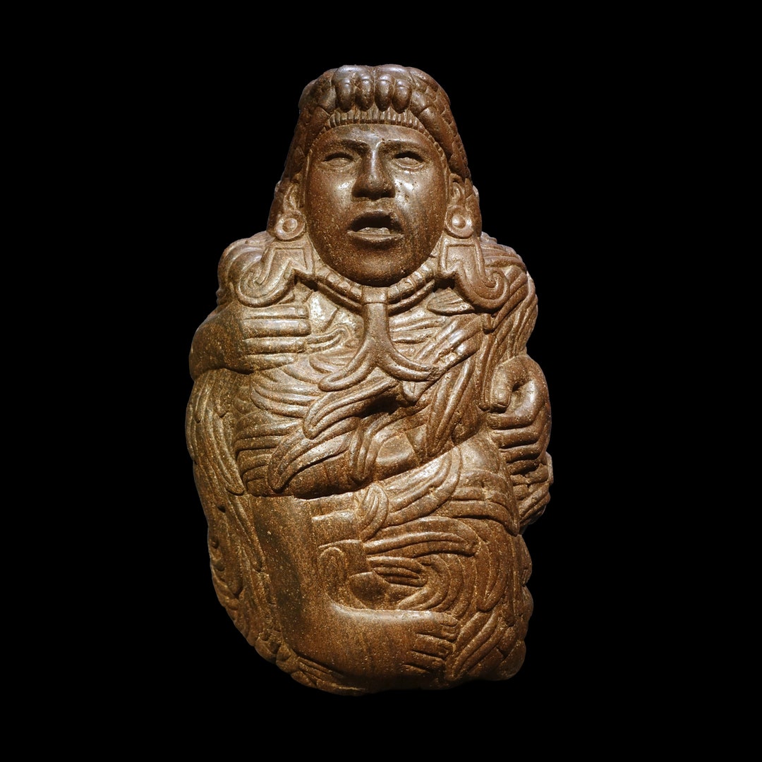 Serpent Anthropozoomorphic Quetzalcoaltl Standing Human Form Aztec Maya ...