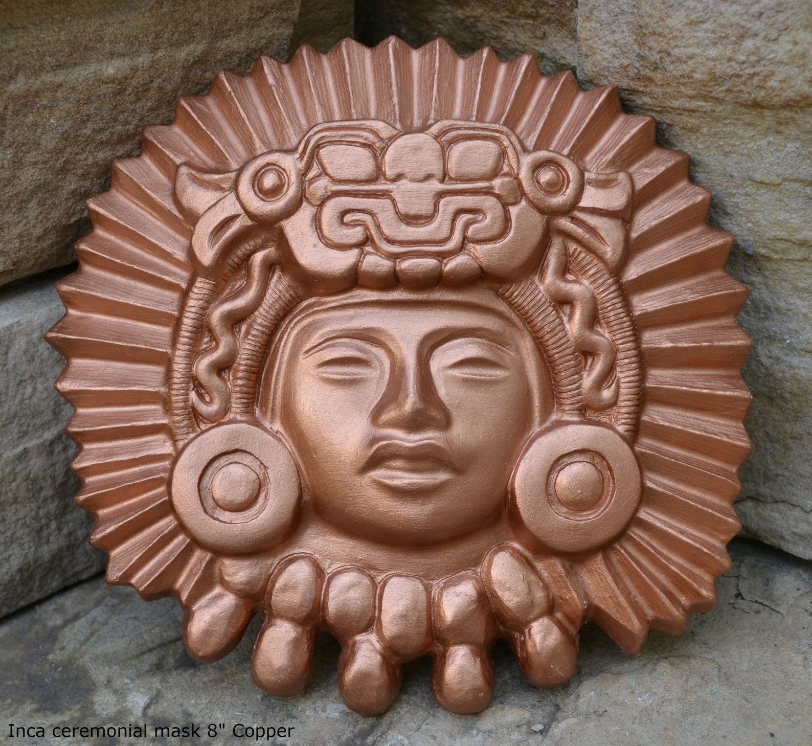 Aztec Inca Zapotec Idol Ceremonial Mask Sculpture Wall Plaque Art Www ...