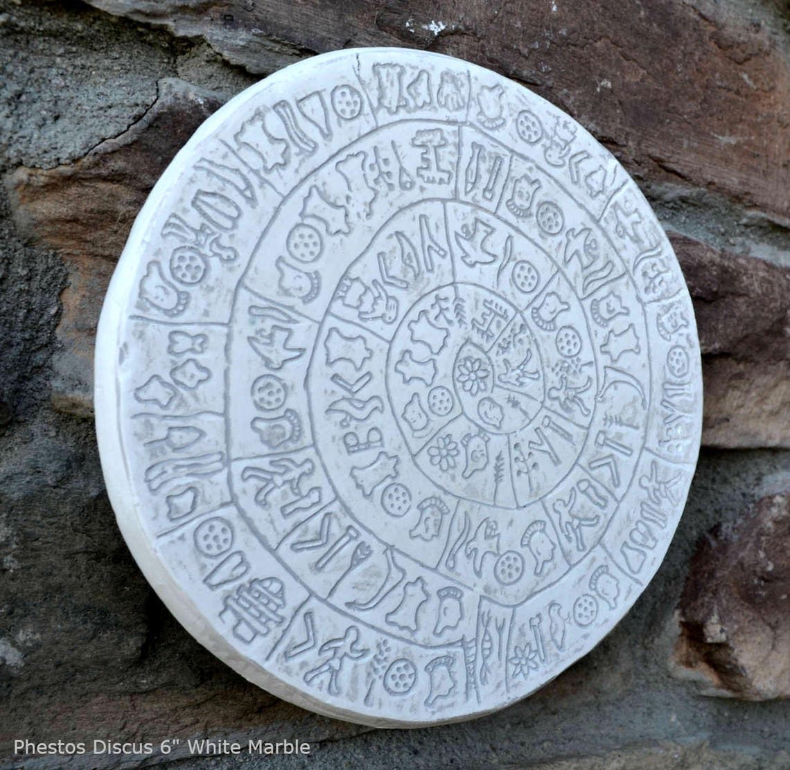 Greek Crete Phaistos Phaestos Discus Plaque Hieroglyphics Wall Plaque ...