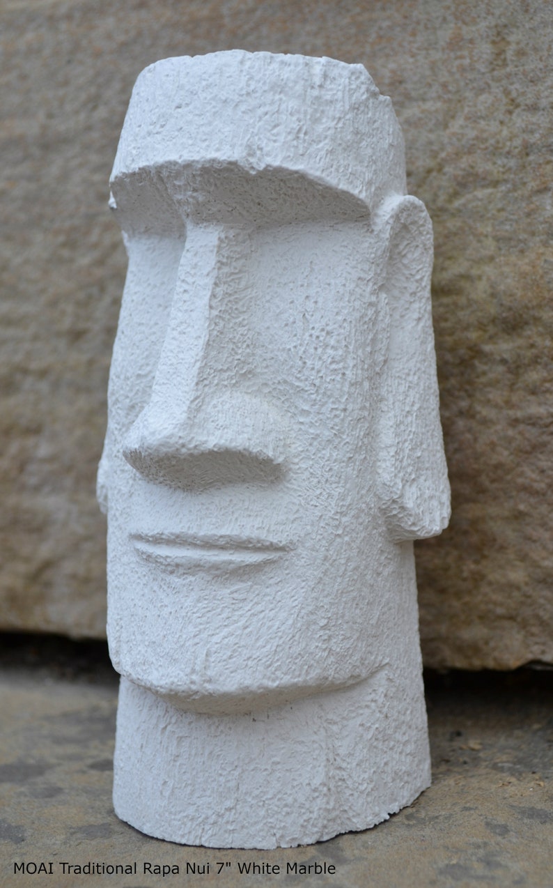 MOAI Traditional Rapa Nui Stone Statue Sculpture - Etsy