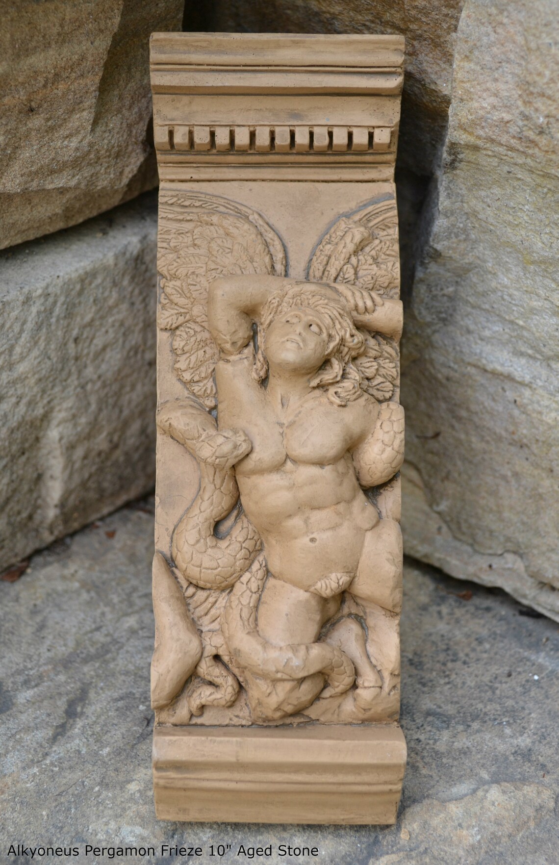Roman Greek Alkyoneus From the Pergamon Frieze Fragment Sculptural Wall ...