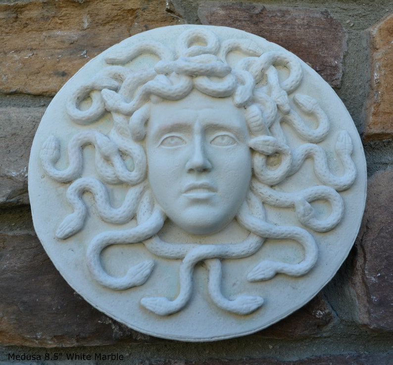 Roman Greek Medusa Sculptural Wall Relief Plaque - Etsy