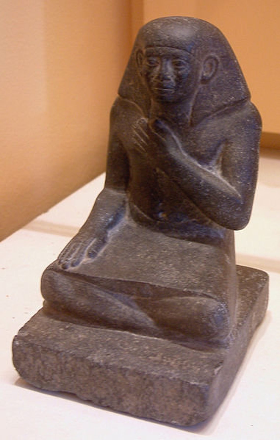 Egyptian Scribe Seated Sitting Statue Sculpture 6.5" Www.neo-mfg.com ...