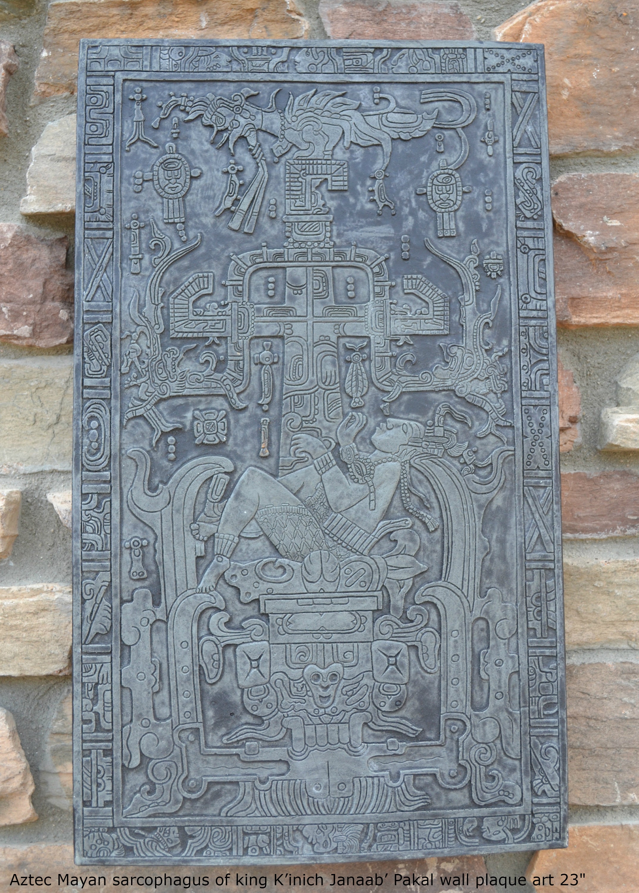 History Aztec Mayan Sarcophagus of King K’inich Janaab’ Pakal Wall ...