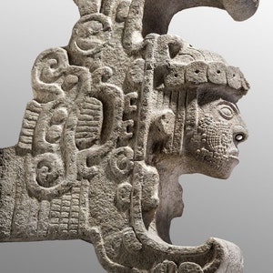 Aztec Mayan Queen of Uxmal Architectural Element Bust Sculpture 11.75 ...