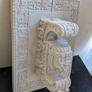 Aztec Mayan Queen of Uxmal Architectural Element Bust Sculpture 11.75 ...