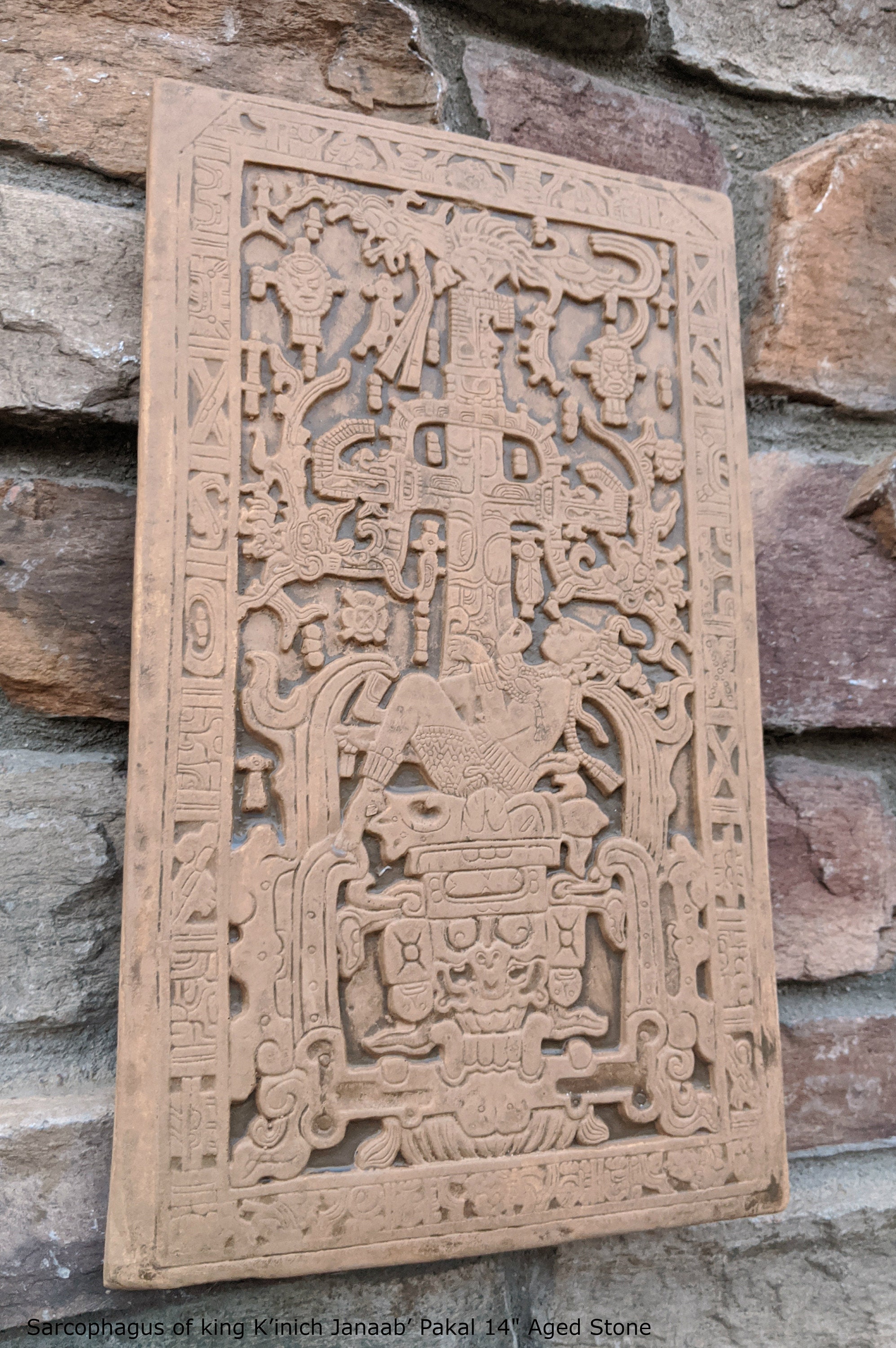 History Aztec Mayan Sarcophagus of King Kinich Janaab Pakal - Etsy Finland