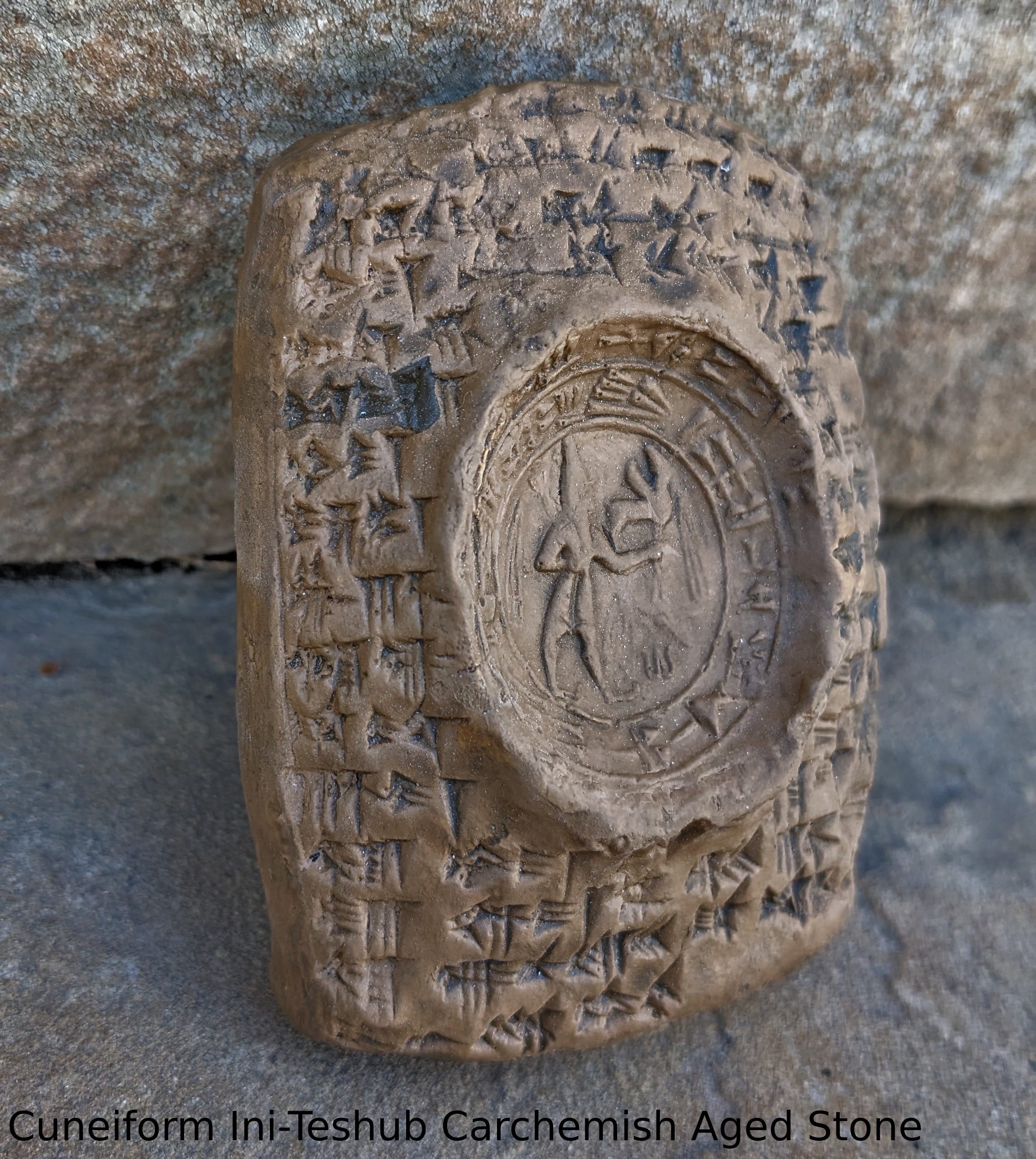 Babylonian Cuneiform Ini-teshub of Carchemish Sculpture Www.neo-mfg.com ...