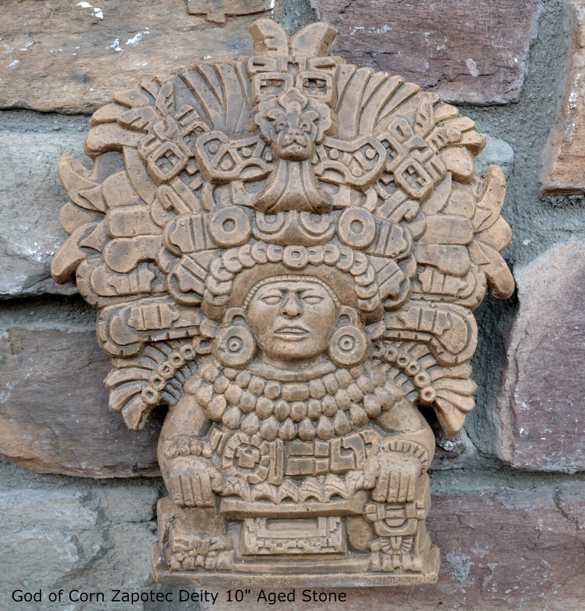 History Aztec Maya Mesoamerica God of Corn Zapotec Deity Vessel Wall ...