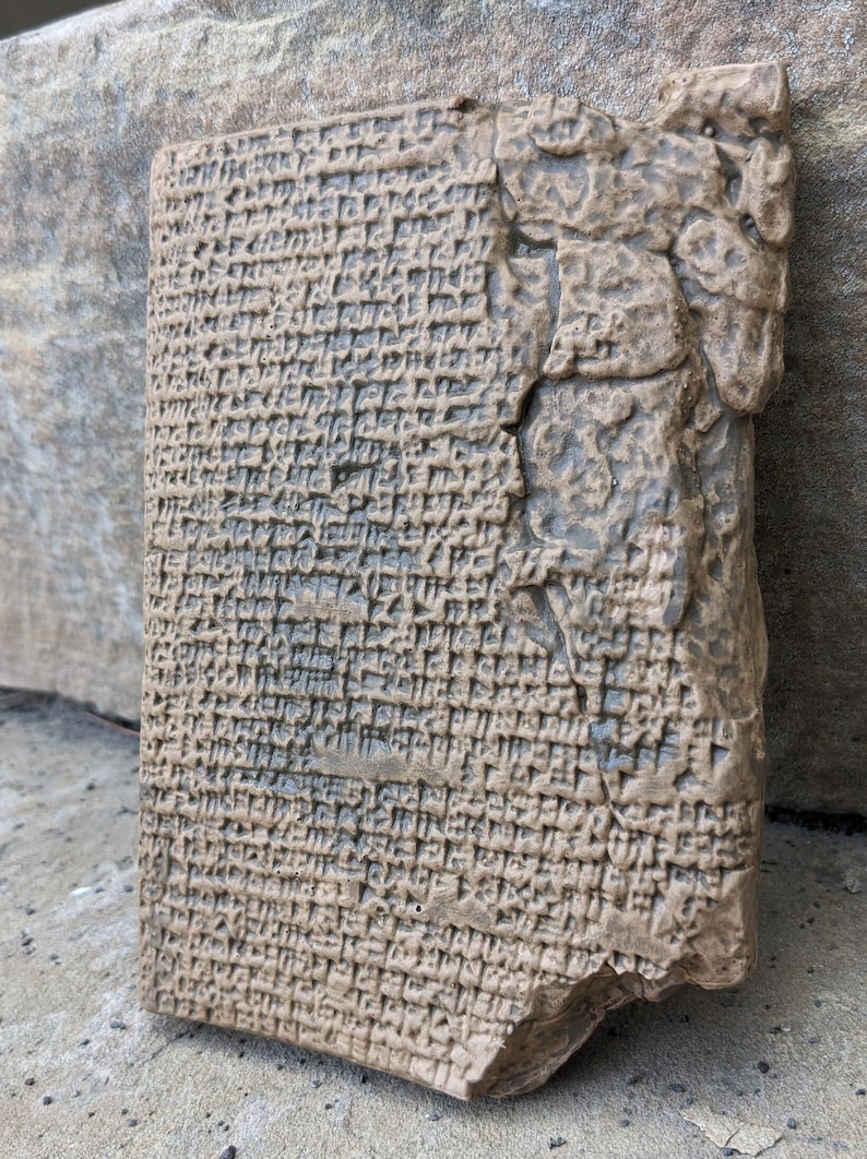 Babylonian Cuneiform Culinary Recipes Sculpture Www.neo-mfg.com ...