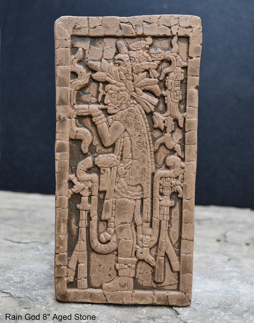 Aztec Maya Mesoamerica Rain God Plaque Wall Sculpture Statue Www.neo ...