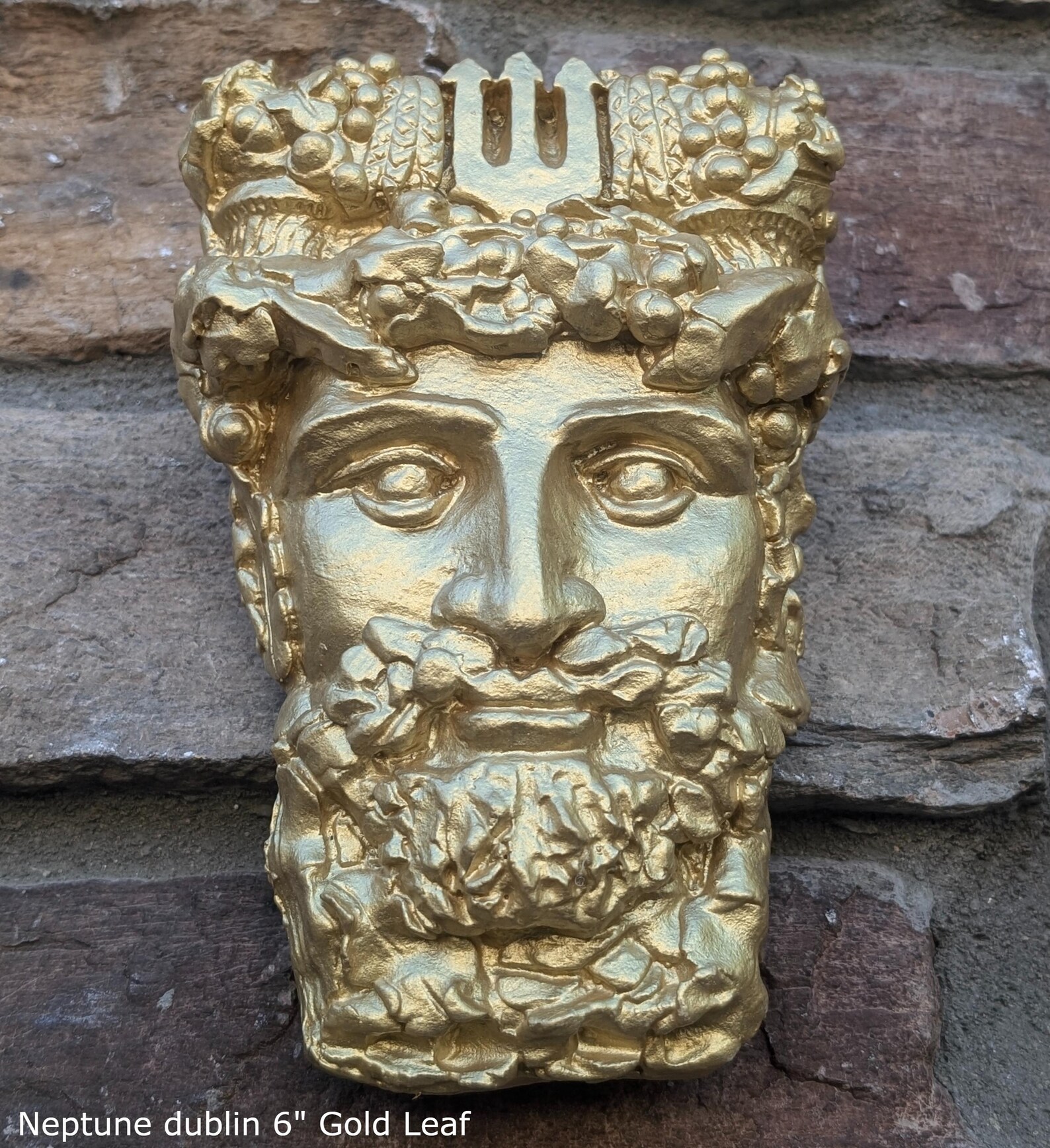 Roman Greek Neptune Face Wall Mythical Plaque Sculptural Relief Www.neo ...