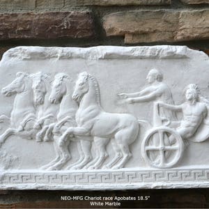 Roman Greek Chariot Race Apobates Artifact Carved Sculpture Statue Www ...