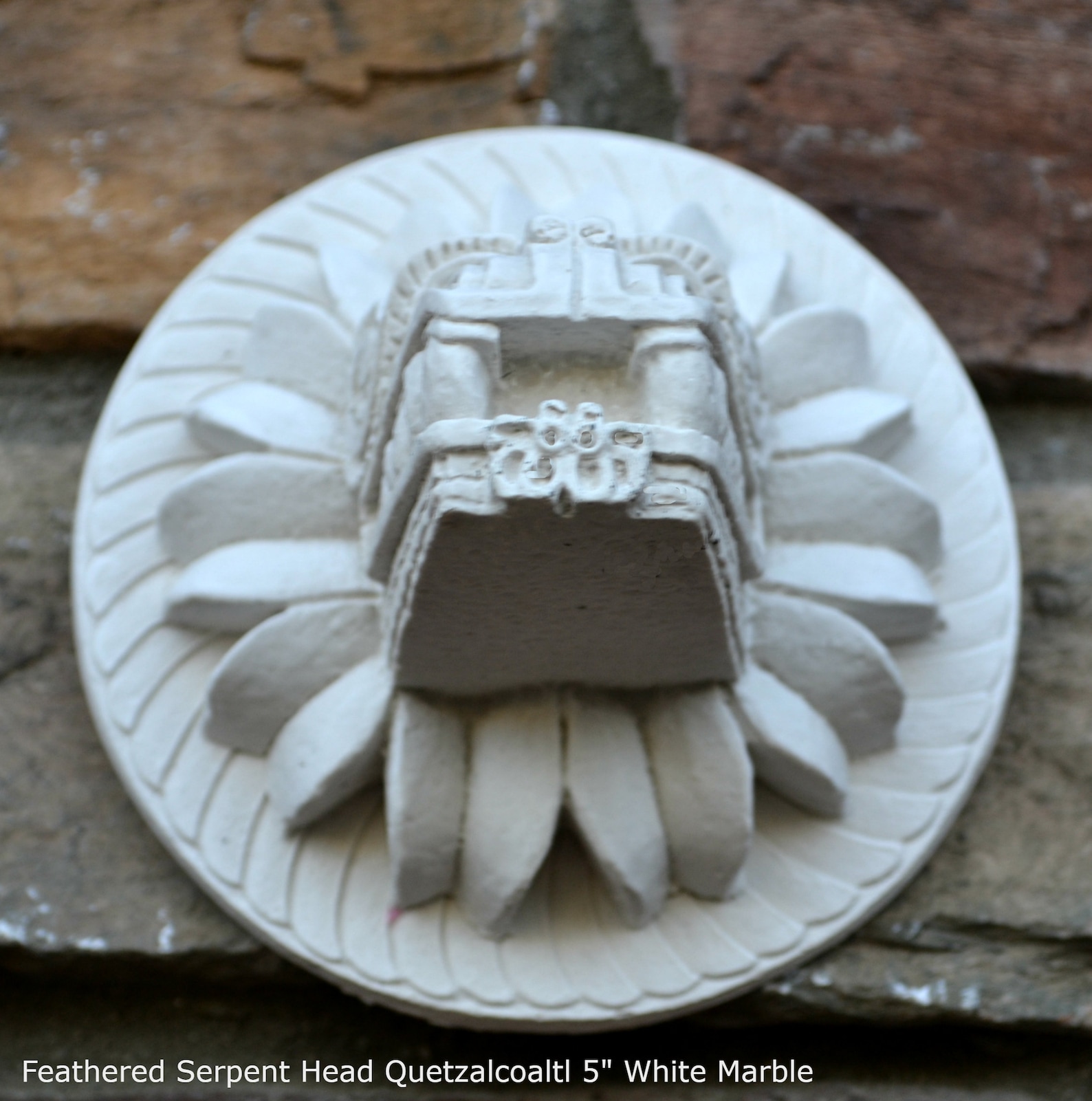 History Feathered Serpent Head of Quetzalcoaltl Aztec Maya Artifact ...